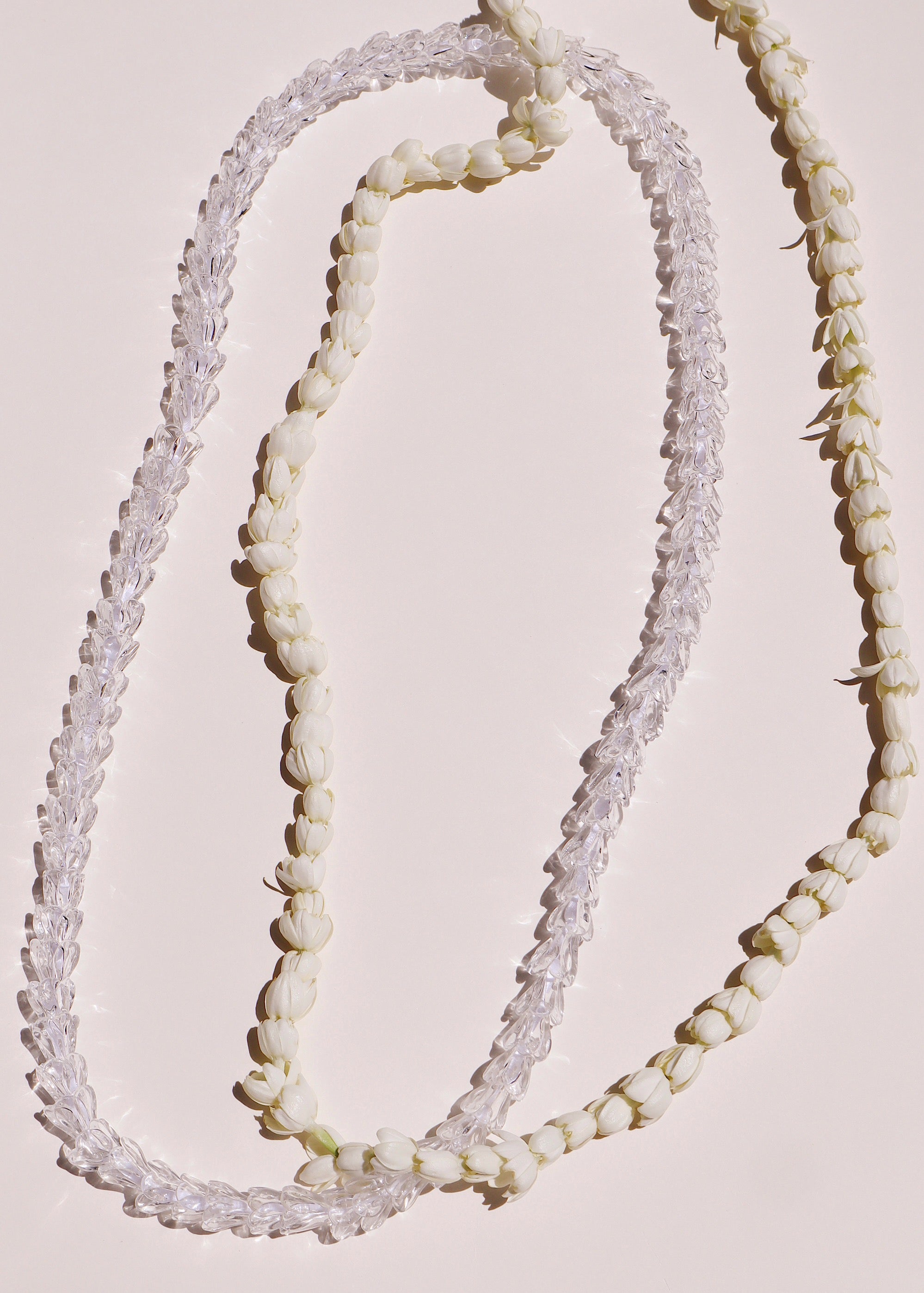 Full Glass Forever Lei Strand in Clear Pikake – Arlie Pemberton
