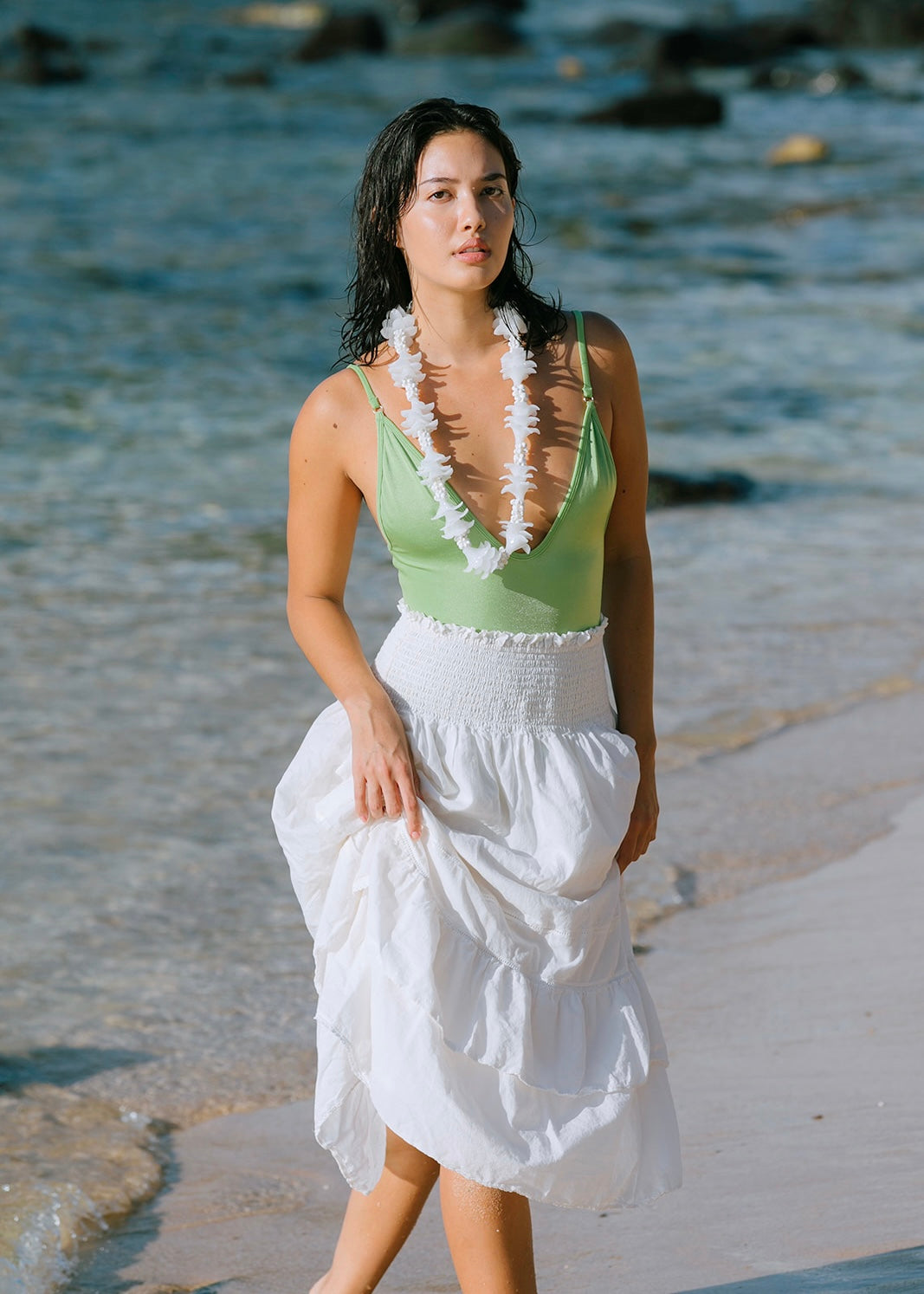 Pua Melia Plumeria Mongo Shell Lei with 33 Pua – Arlie Pemberton